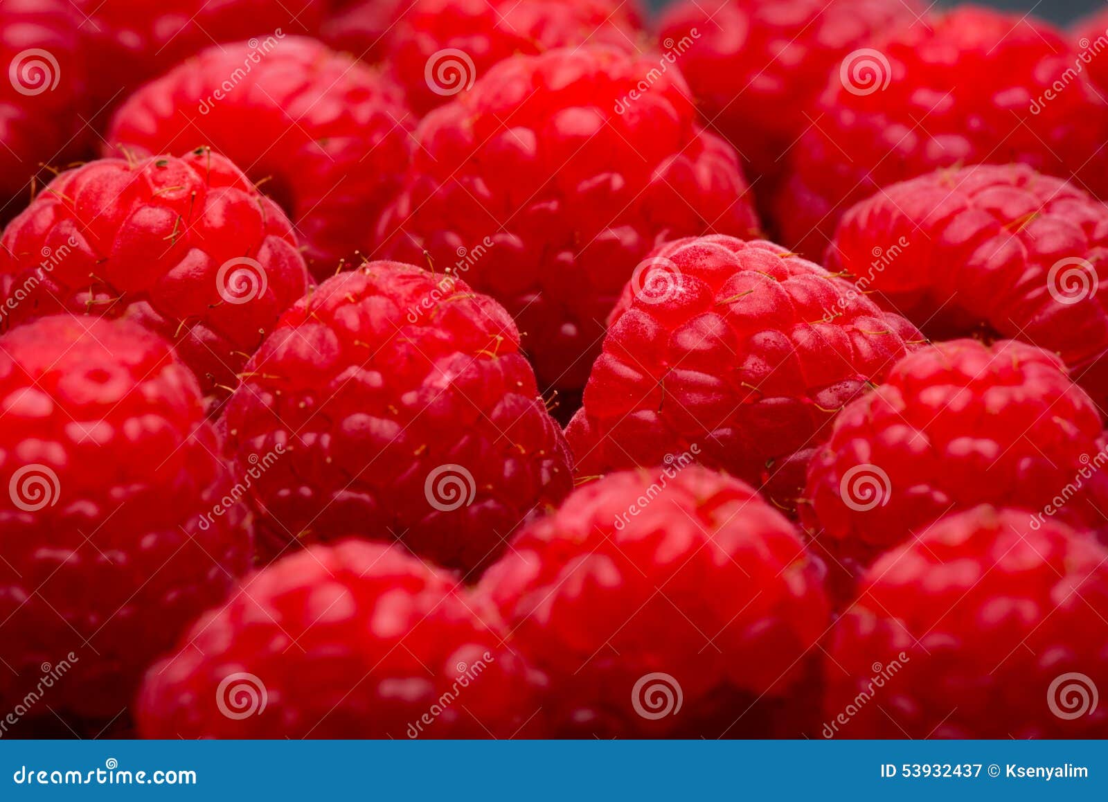 Closeup of Raspberries stock image. Image of ingredient - 53932437
