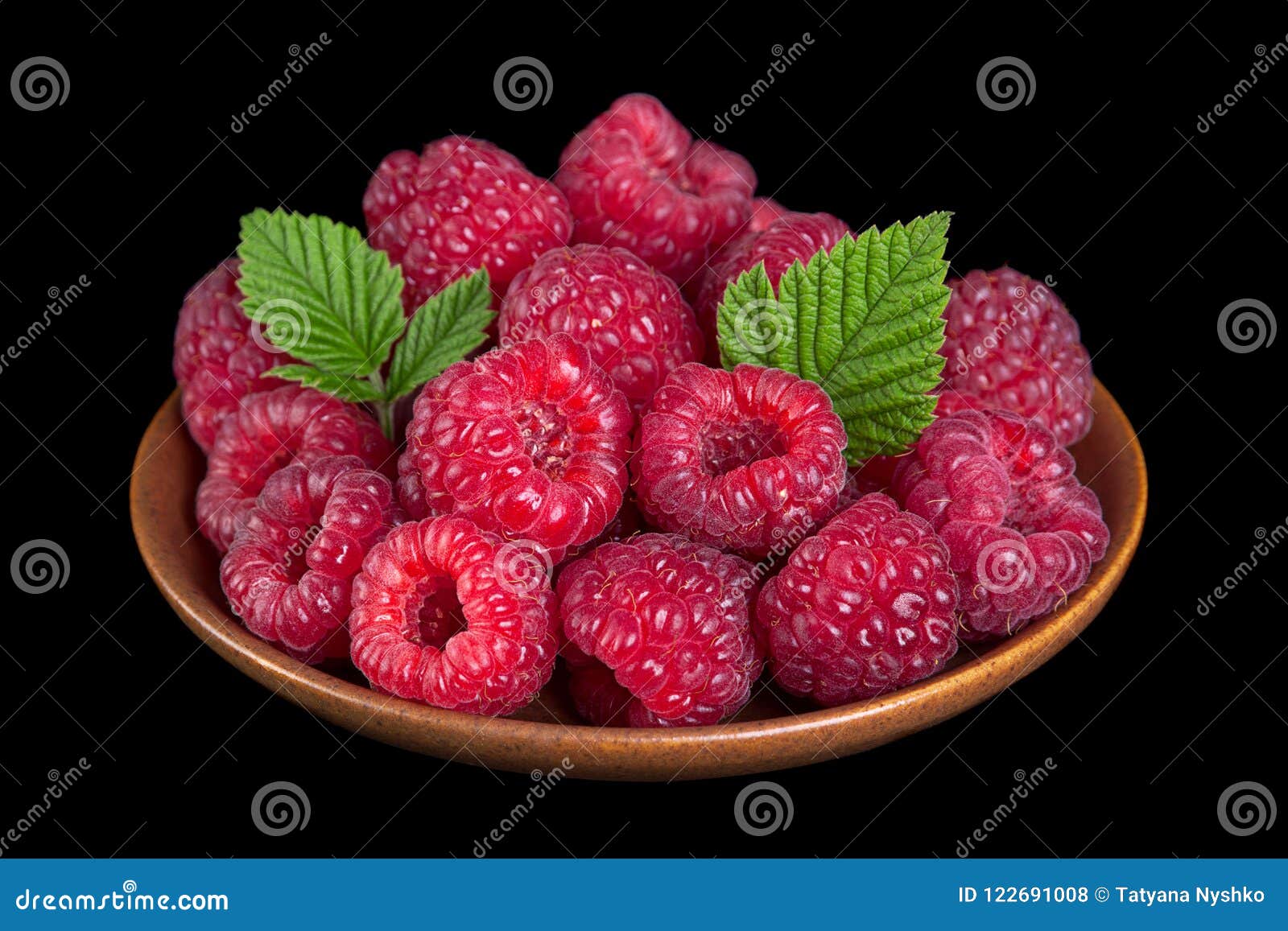 Closeup raspberry fruit stock photo. Image of green - 122691008