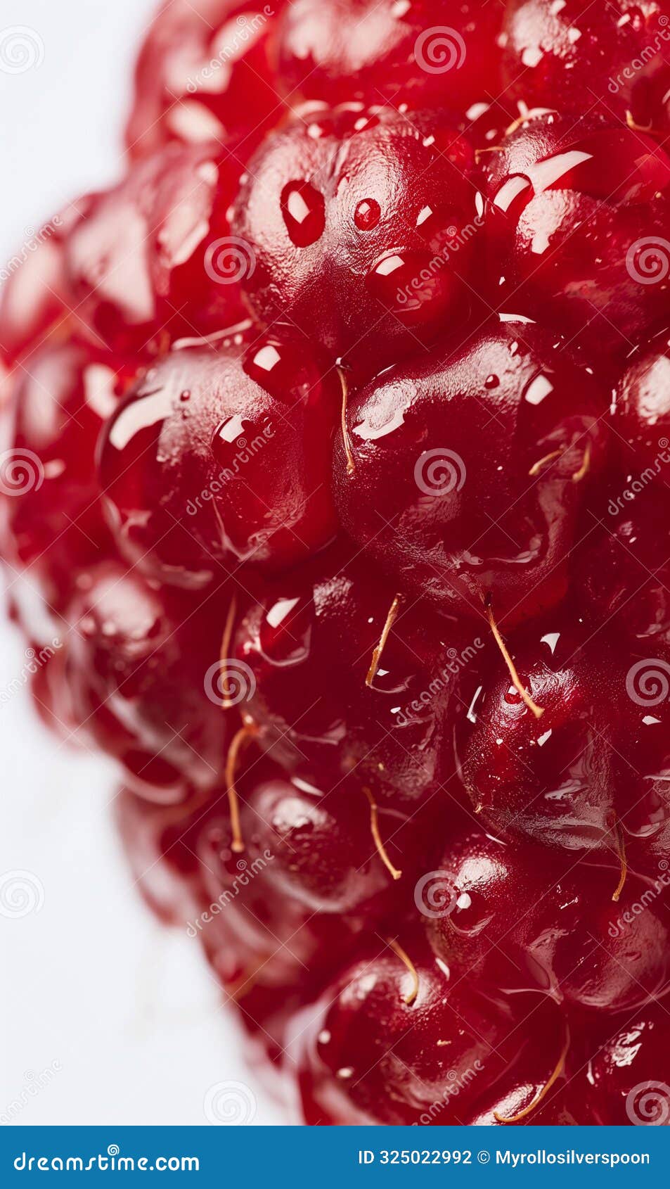 A Closeup of the Raspberry Texture, Showcasing Its Delicate and Bumpy ...