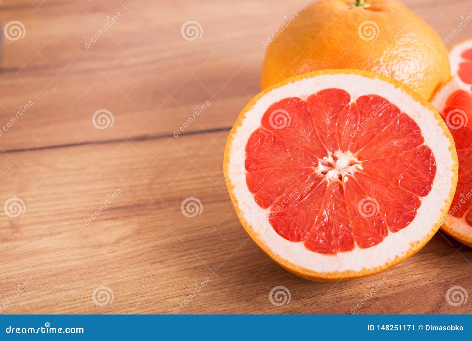 Closeup of Raw and Organic Grapefruit Pieces Stock Image - Image of ...