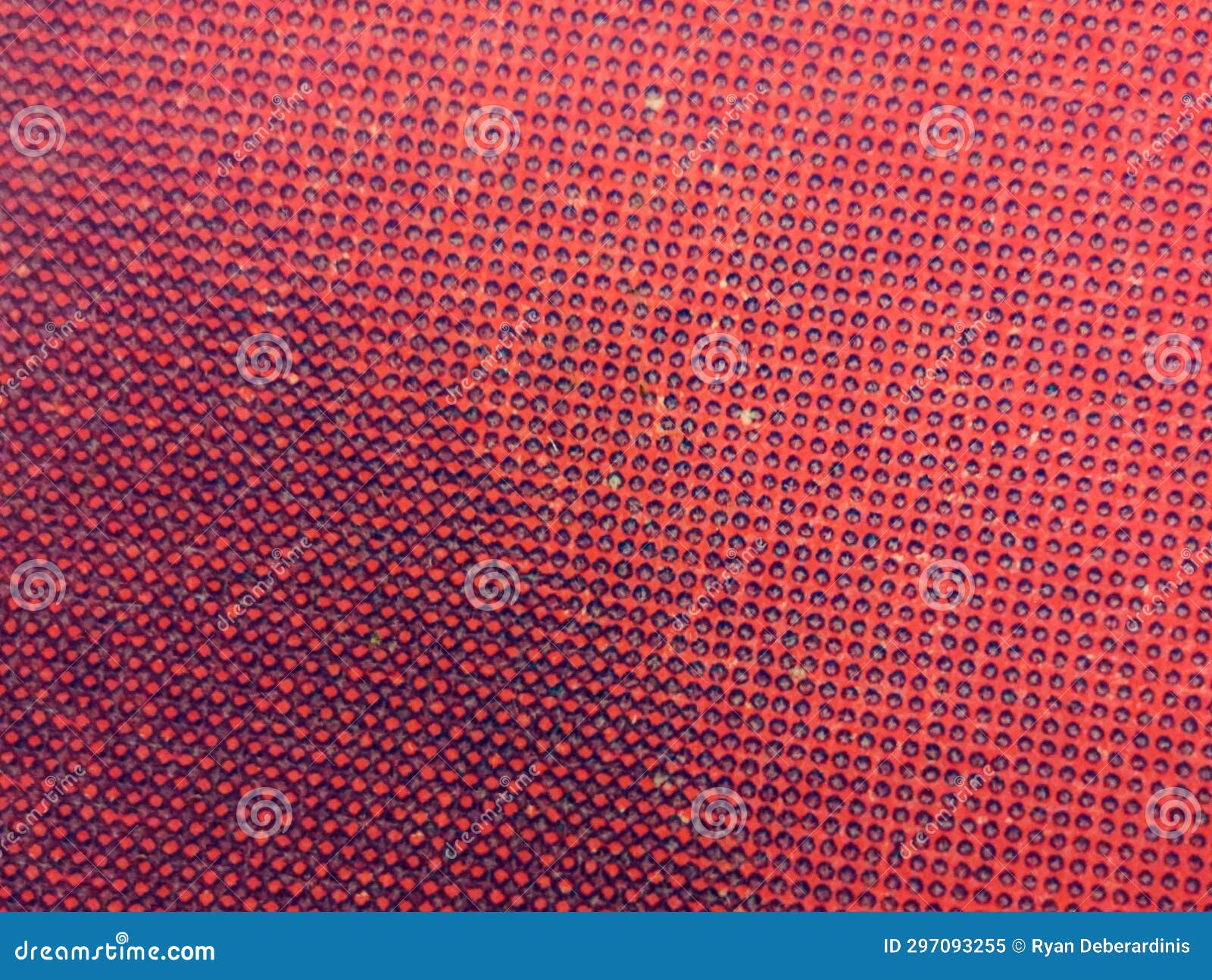 Closeup of a Real Vintage Comic Book Page with a Pattern of Red Dots ...