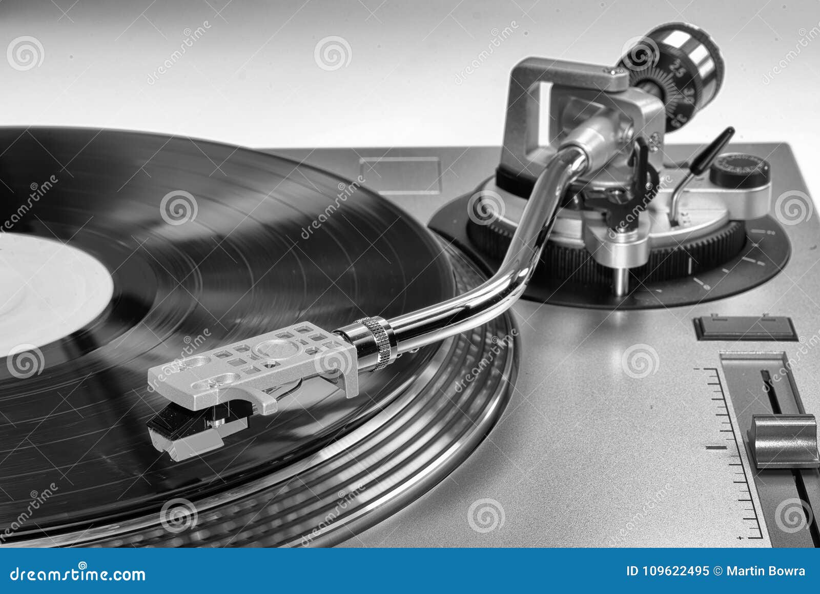 Abstract of a Vinyl Record Player Stock Image - Image of cartridge ...
