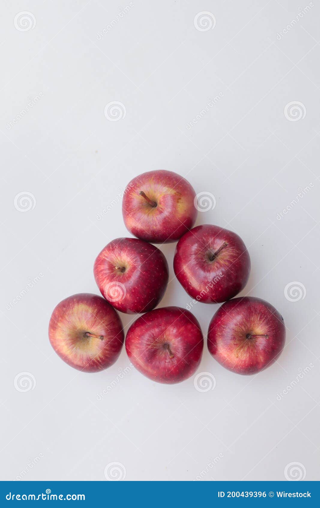 Closeup of Red Apples Stacked in a Triangle Shape Stock Photo - Image ...