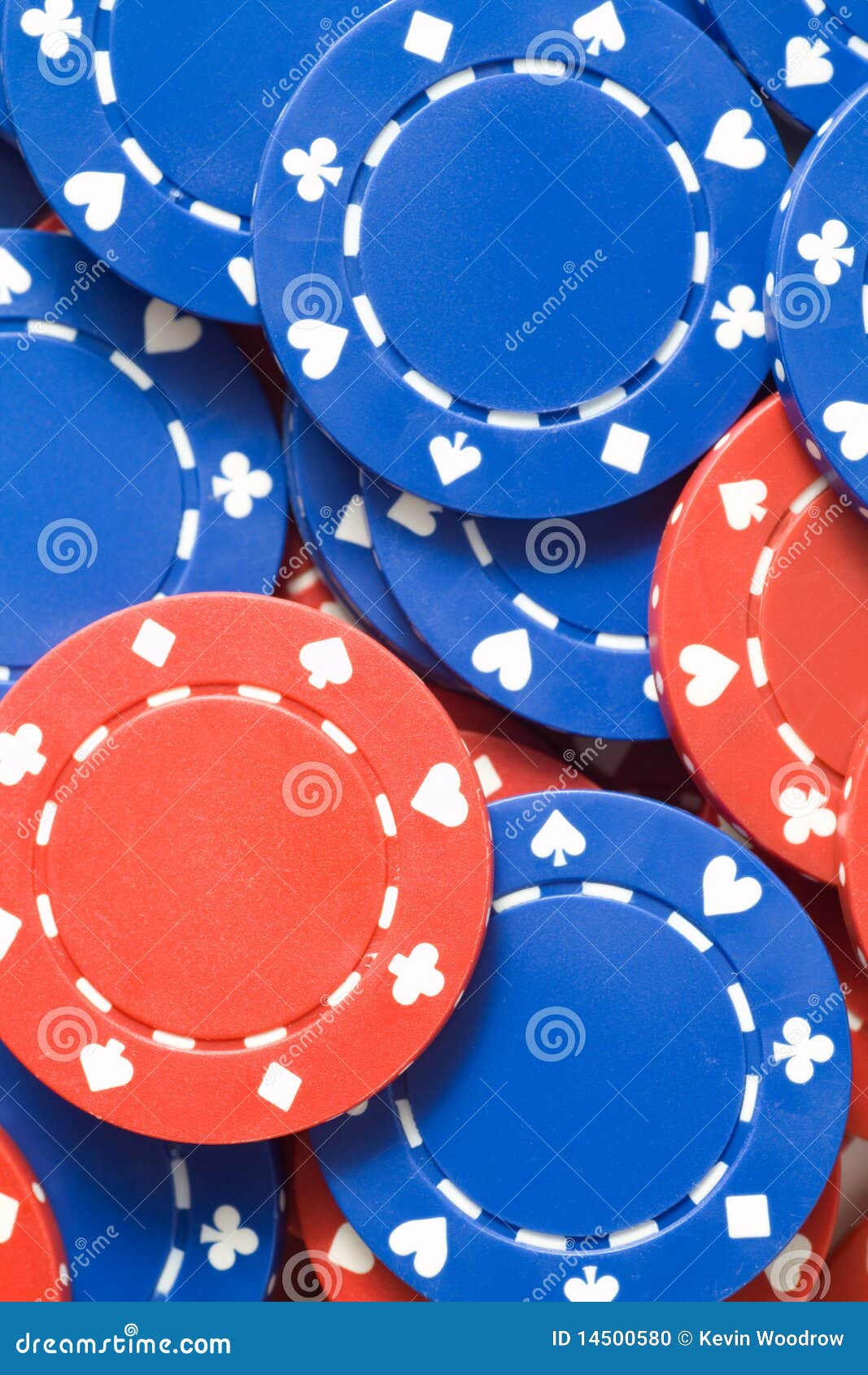 Closeup of Red and Blue Poker Chips Stock Photo - Image of blue, games ...