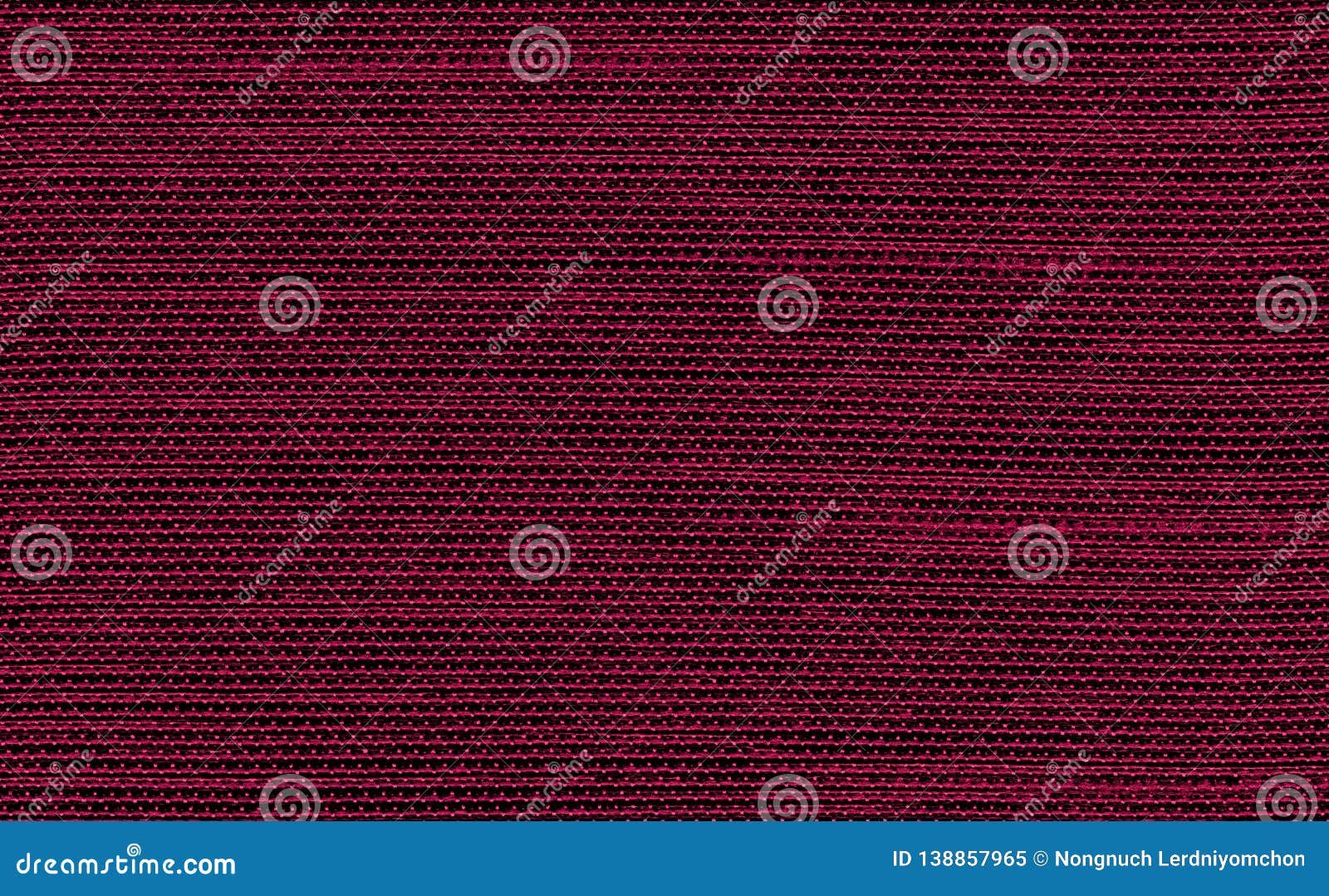 Closeup Red Color Fabric Texture. Dark Red Strip Line Fabric Pattern ...
