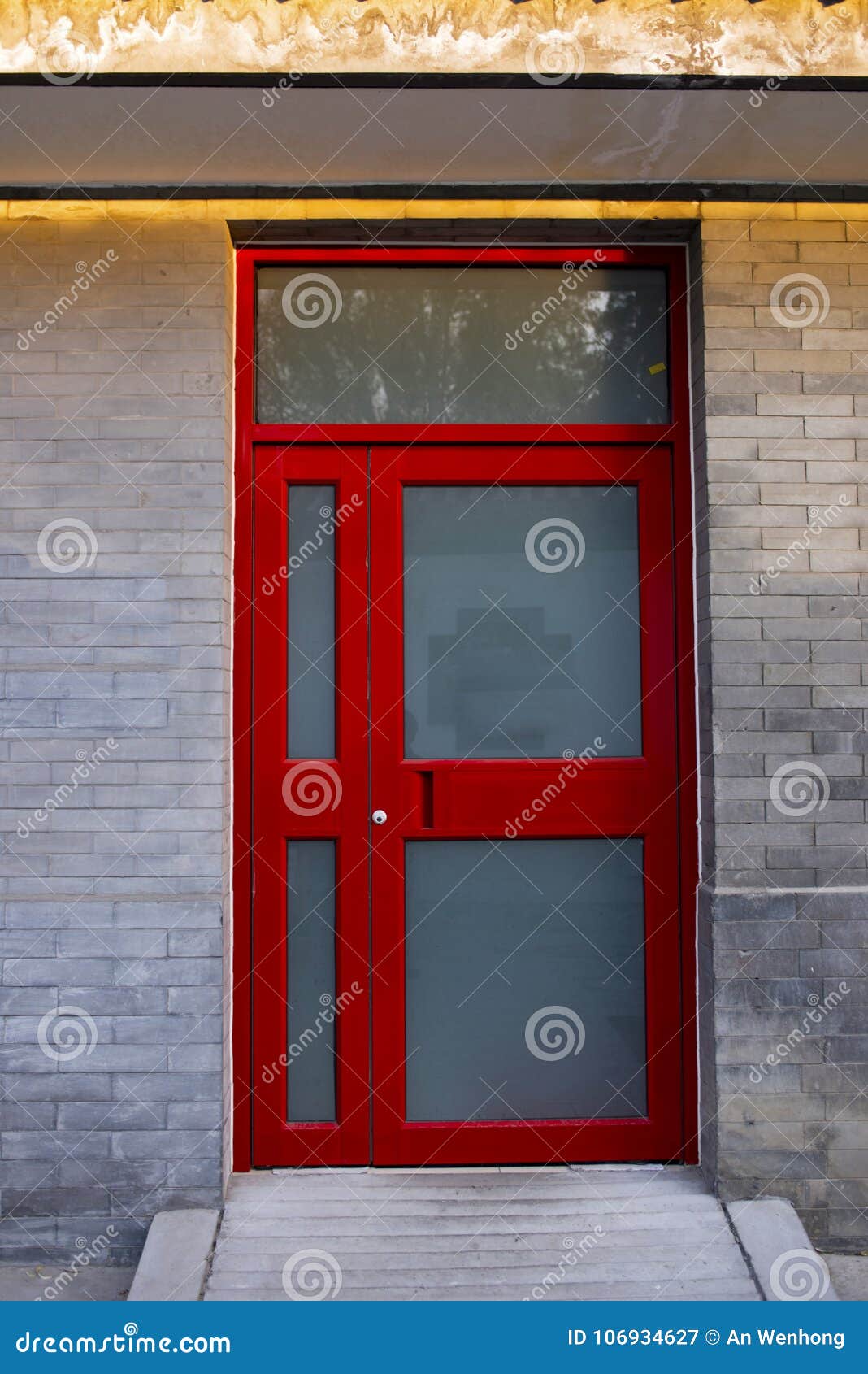 Closeup red doors stock image. Image of texture, outdoor - 106934627