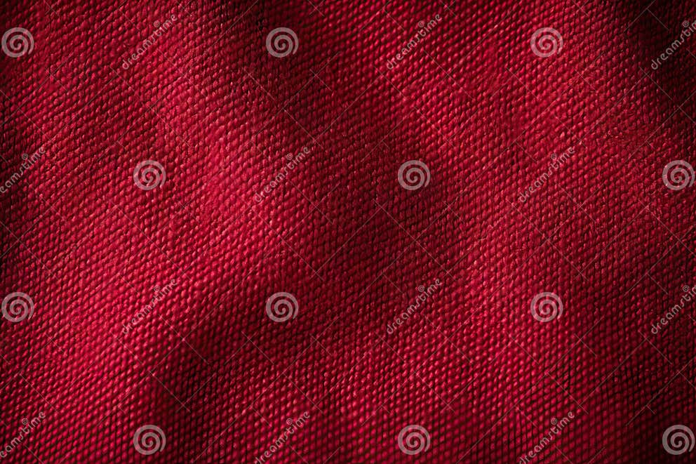 Closeup of Red Fabric Textile Material As Texture or Background Stock ...