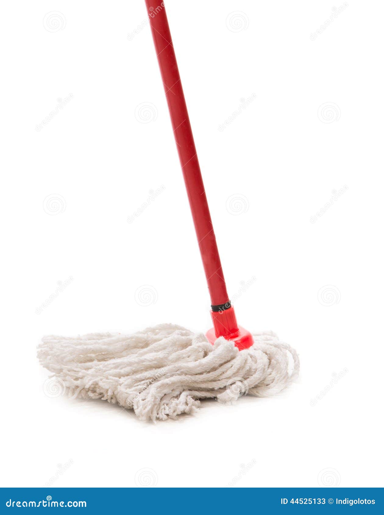 Closeup of red mop stock image. Image of chores, view - 44525133