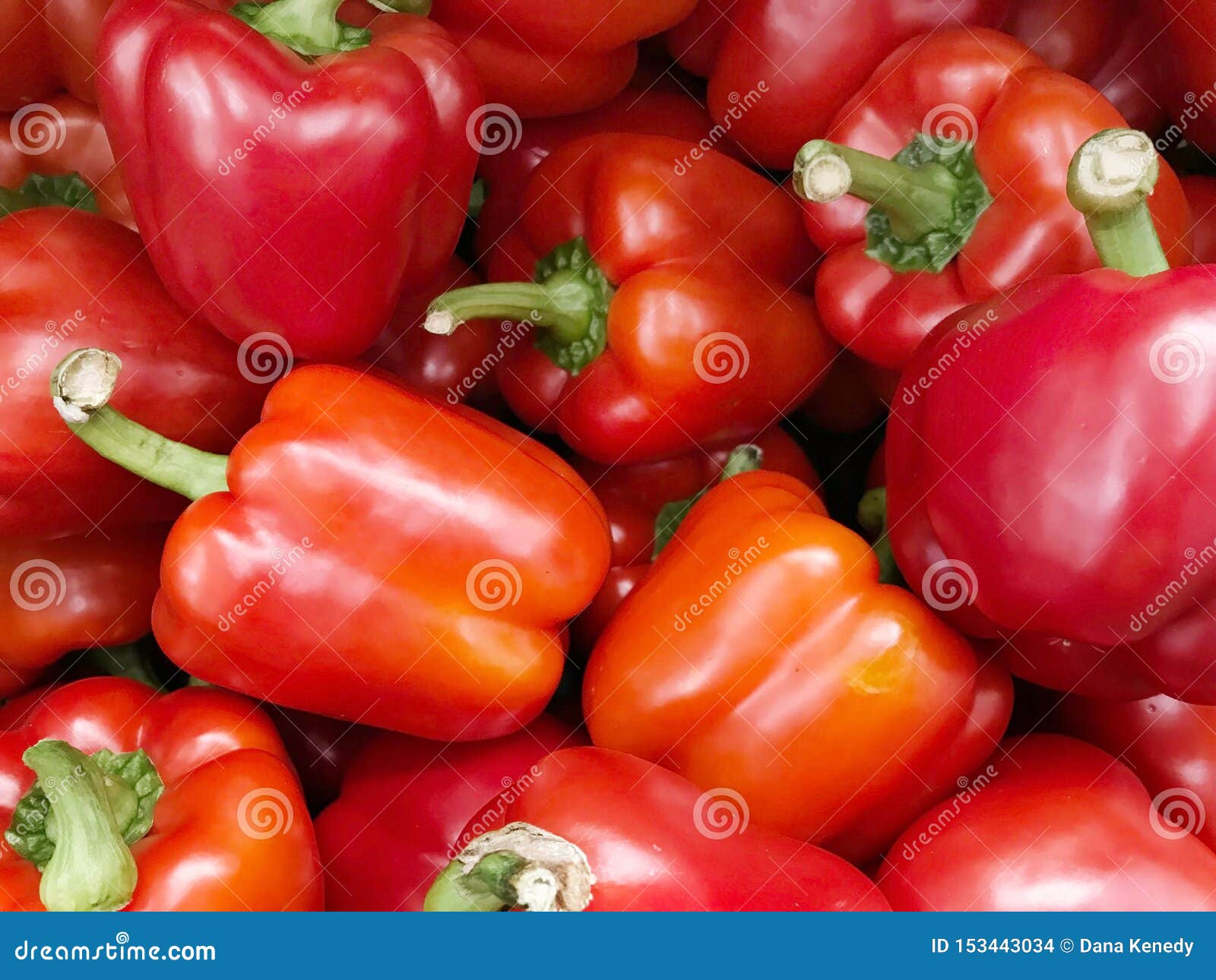 Closeup of Red Peppers in a Bundle Stock Photo - Image of healthy ...