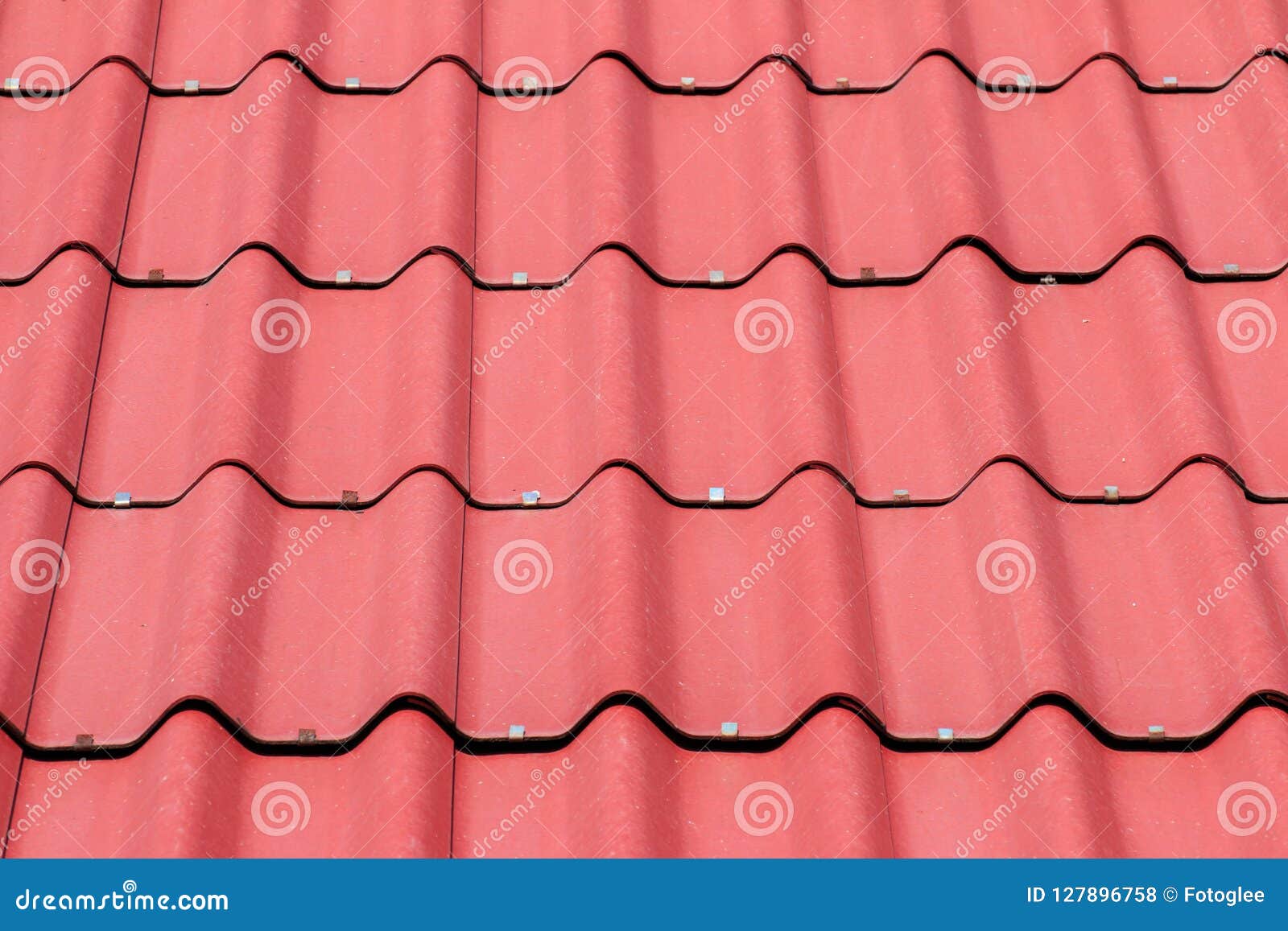 Closeup of Red Roof Texture Stock Photo - Image of rooftop ...