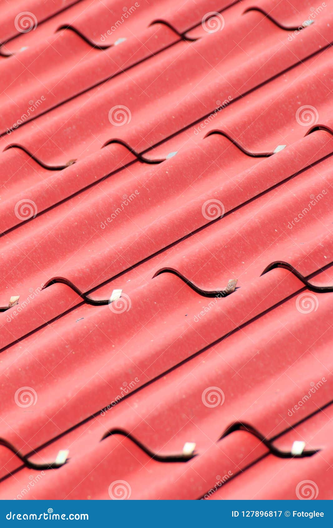 Closeup of Red Roof Texture Stock Image - Image of rooftop, roofing ...