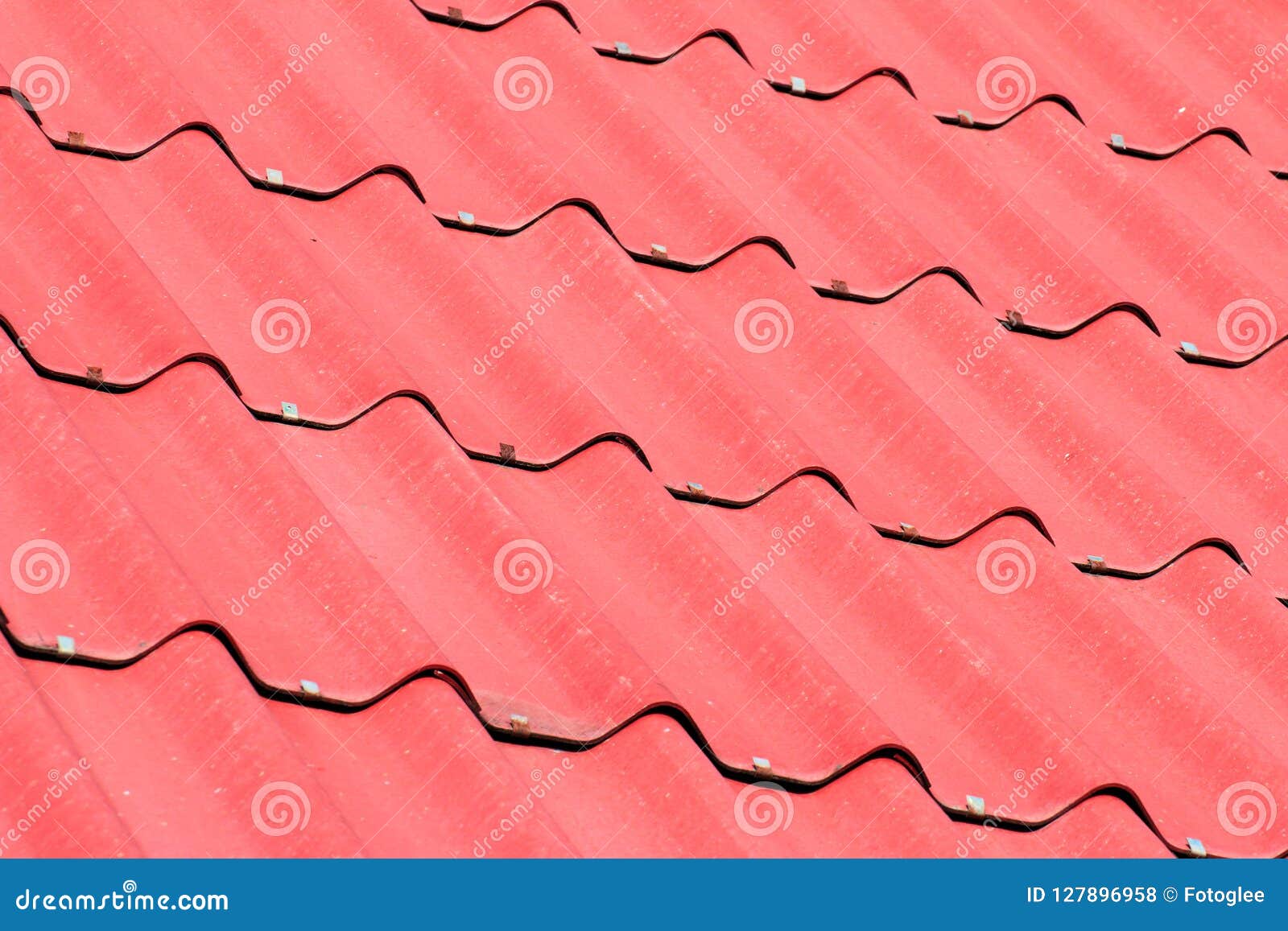 Closeup of Red Roof Texture Stock Photo - Image of roof, residential ...