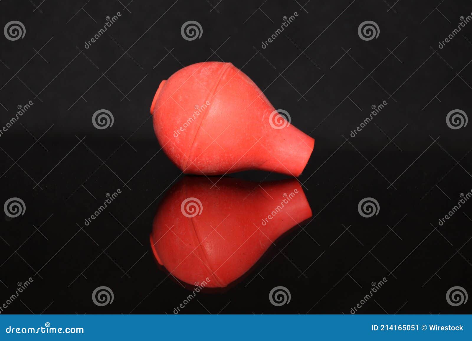 Closeup of a Red Rubber Pipette Bulb Stock Image - Image of equipment ...