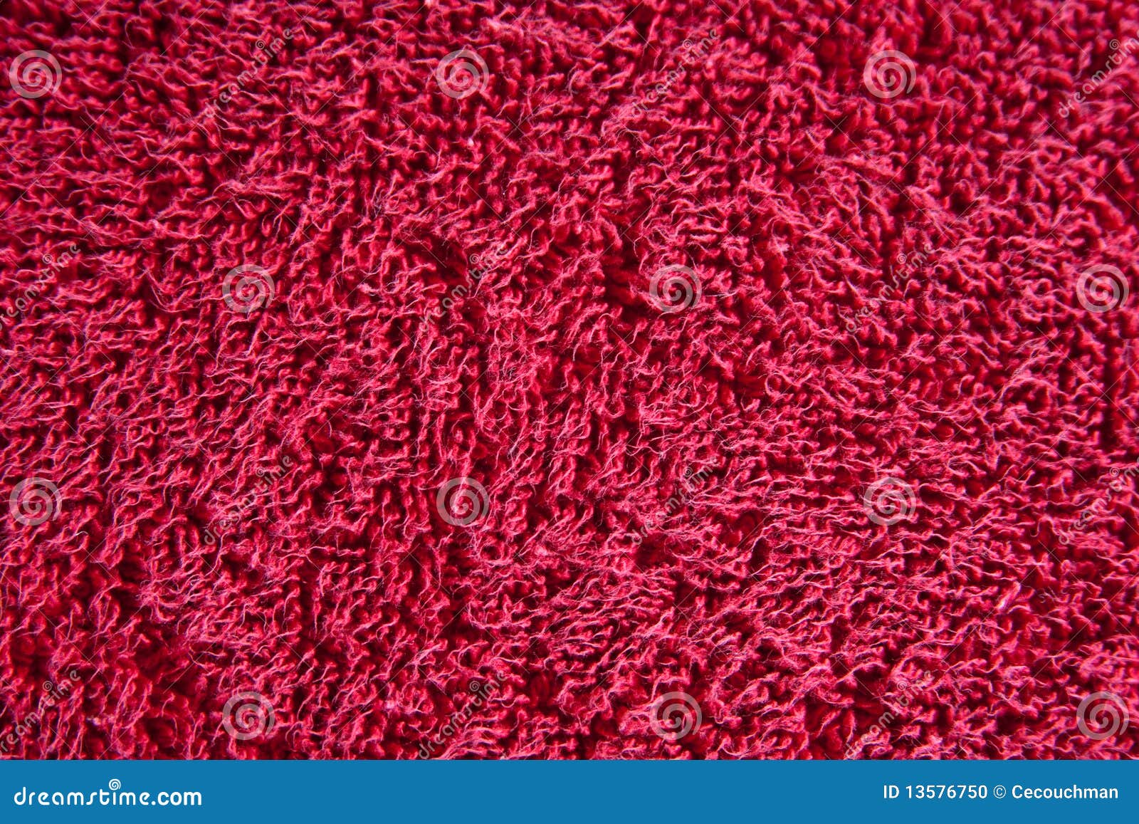 Closeup of Red Terry Cloth stock photo. Image of textile - 13576750