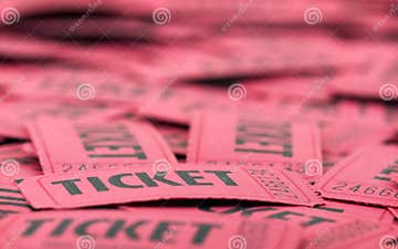Closeup of Red Tickets stock photo. Image of numbers, admission - 2124464
