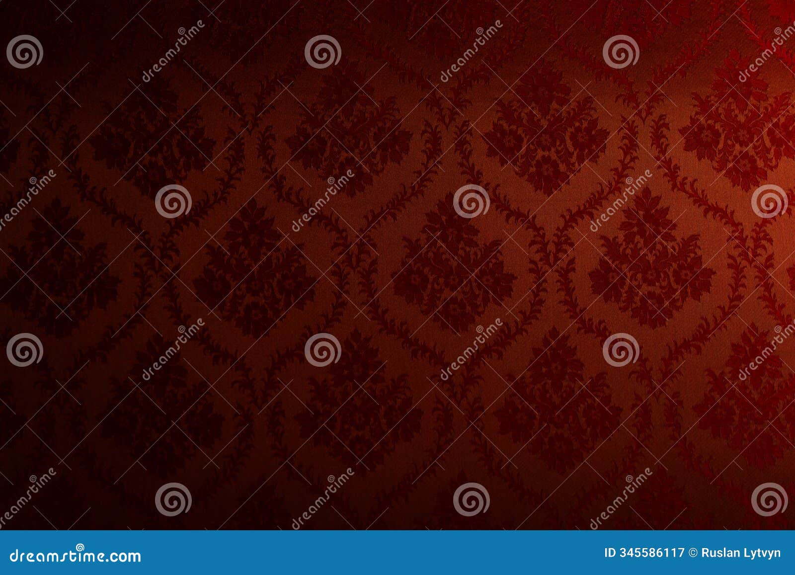 Closeup of Red Victorian Vintage Textured Textile Wall Stock Image ...