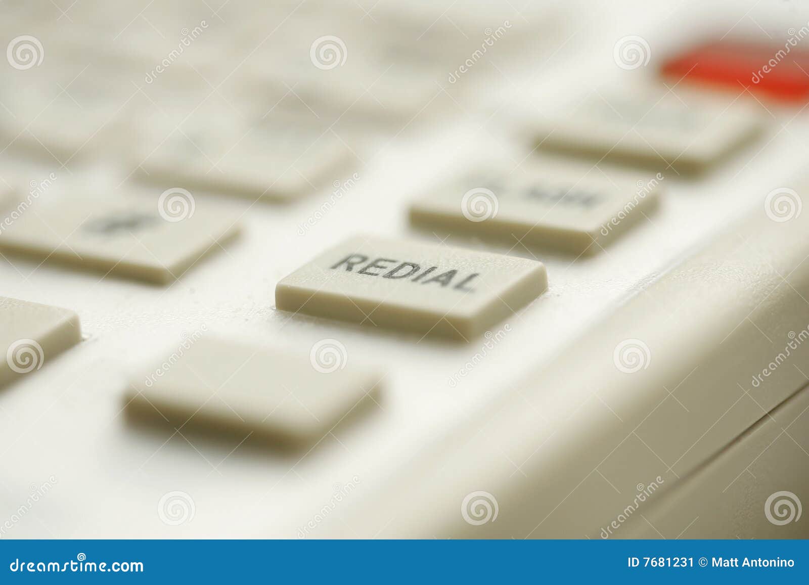 Closeup redial button stock image. Image of design, symbol - 7681231