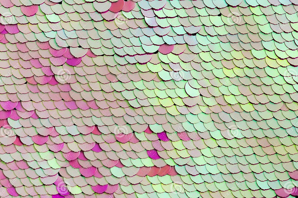 Closeup of Reversible Sequins Textured Background Stock Image - Image ...