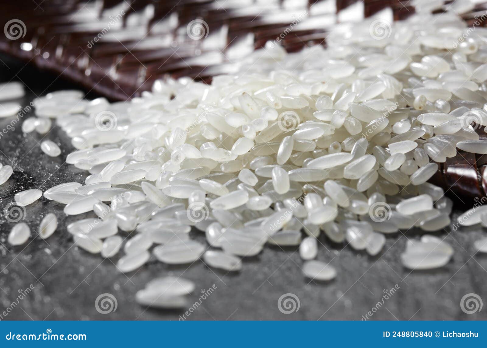 Closeup Of Rice Paddy In Rice Fields And Rice Plantation In China ...