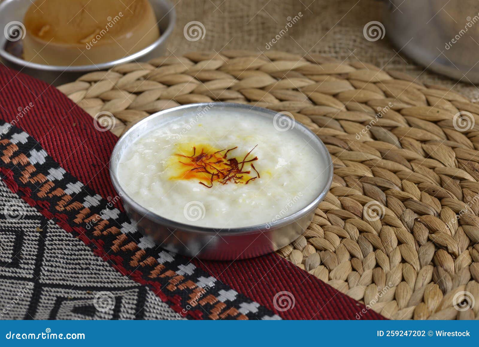 Closeup of a Rice Kheer Indian Food Stock Photo - Image of lunch ...