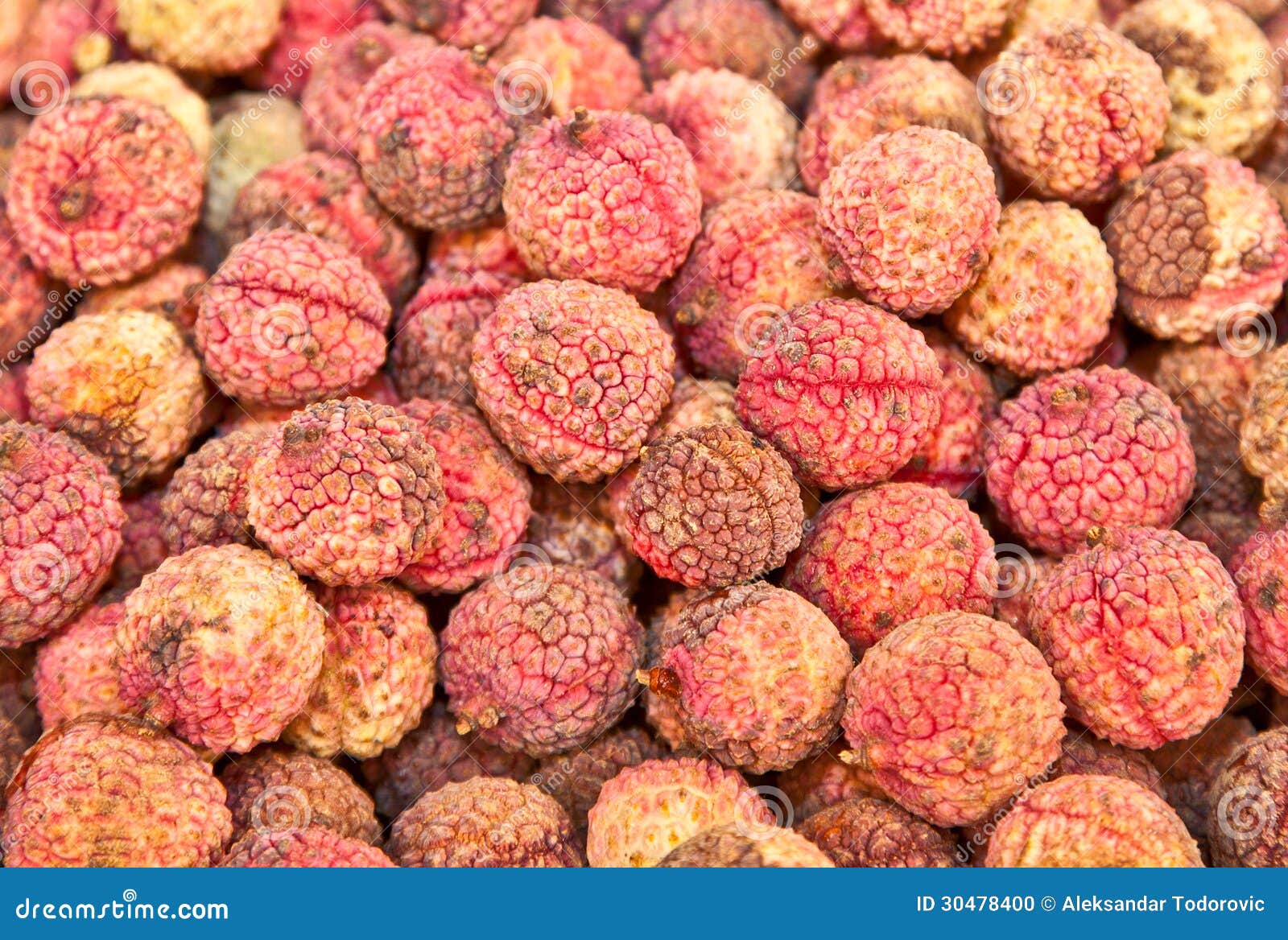 Closeup of Ripe Lychee Fruits Stock Photo - Image of healthy, colorful ...