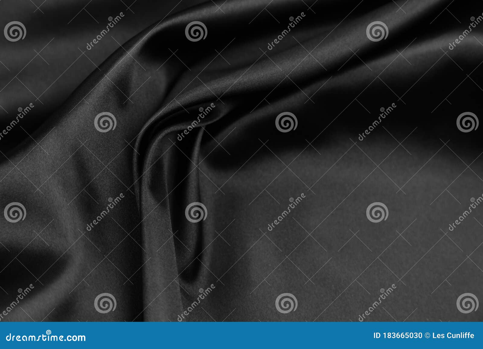 Black silk fabric stock photo. Image of smooth, macro - 183665030