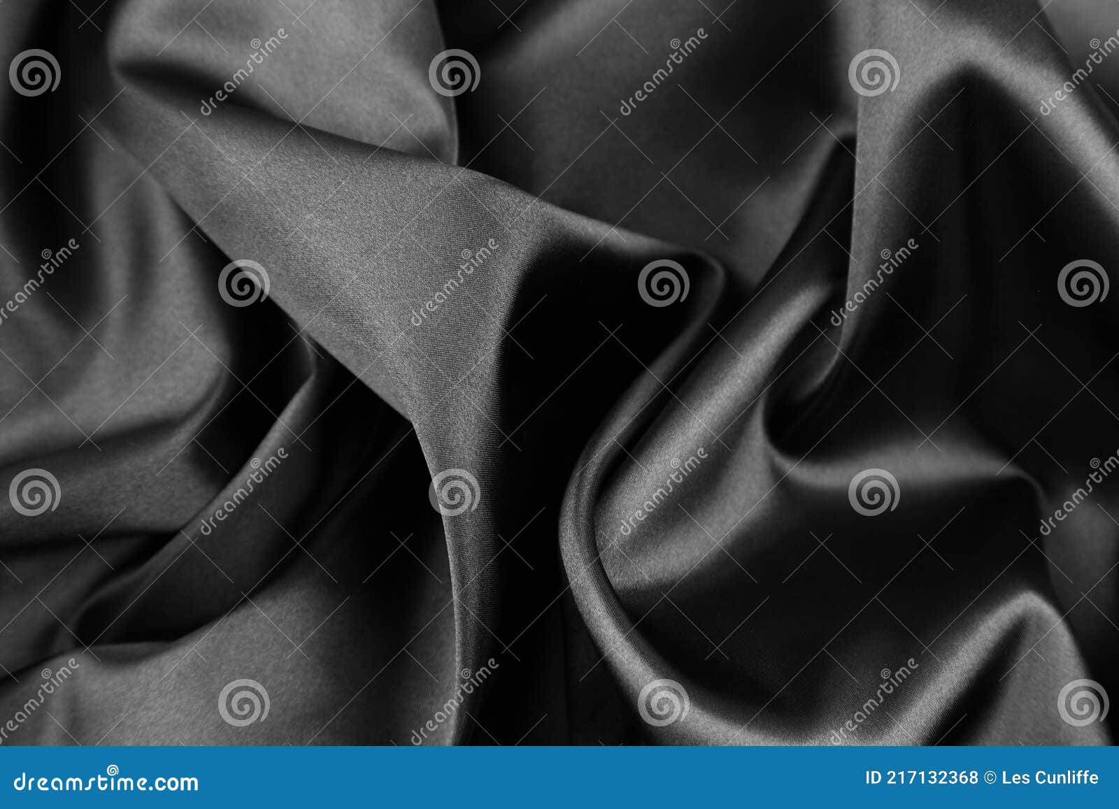 Black silk fabric stock photo. Image of close, material - 217132368