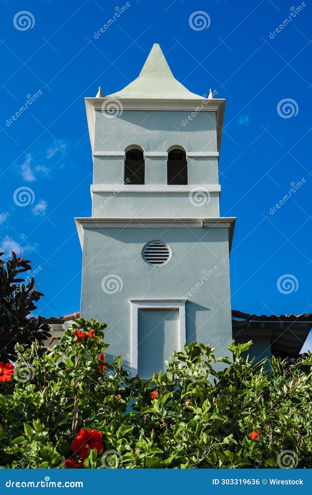 Closeup of Ritz-Carlton, St. Thomas, USVI Bell Tower in the Lobby ...