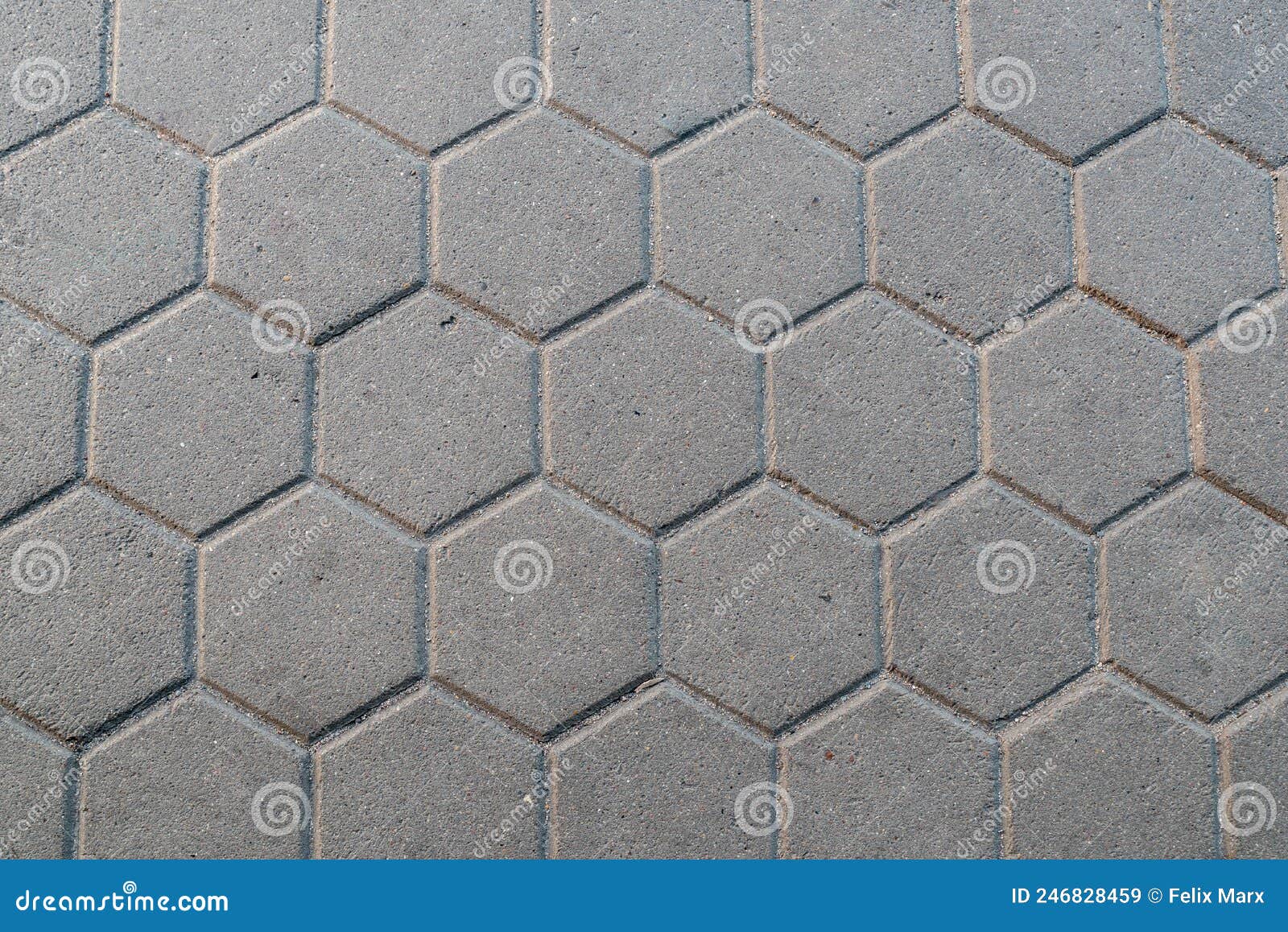 Road Paving Stones with Hexagonal Shape Stock Image - Image of ...