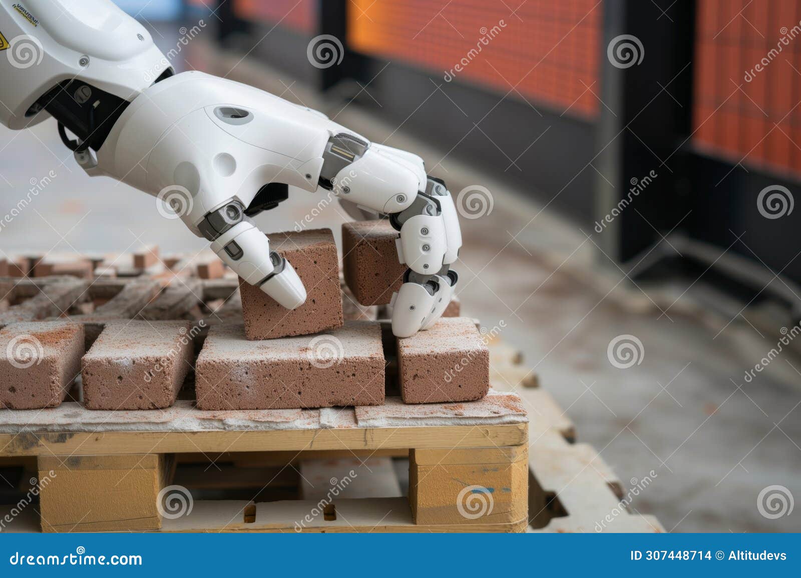 Palletizing Robot Loading Heavy Objects Onto Pallets With Motorized ...