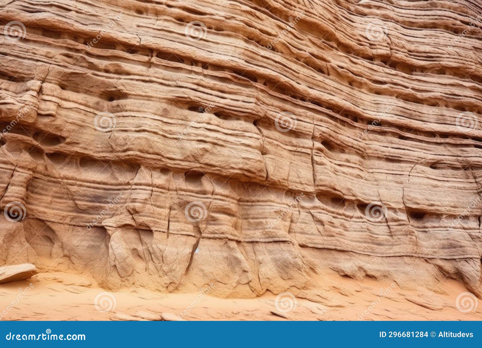 Closeup of Rock Formation Details on a Desert Cliff Face Stock Photo ...