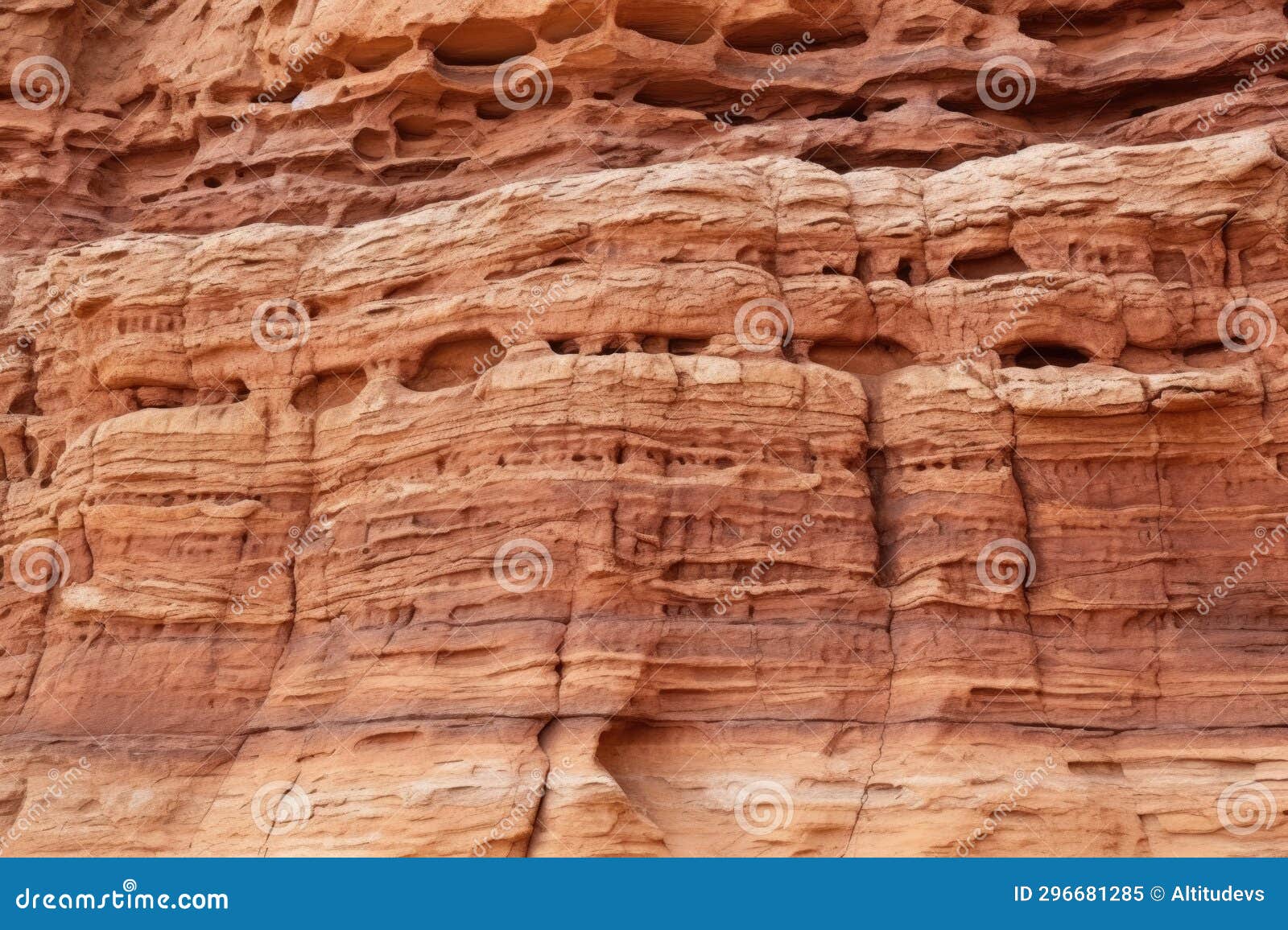 Closeup of Rock Formation Details on a Desert Cliff Face Stock Image ...