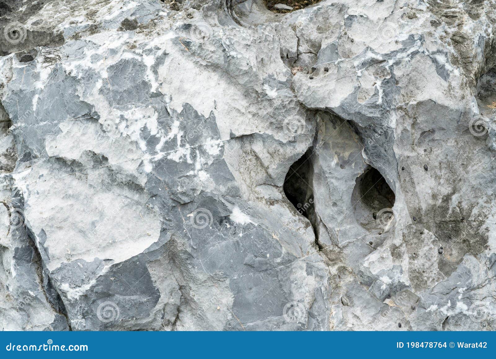 Closeup Rock Pattern with Hole in Nature Stock Photo - Image of ...
