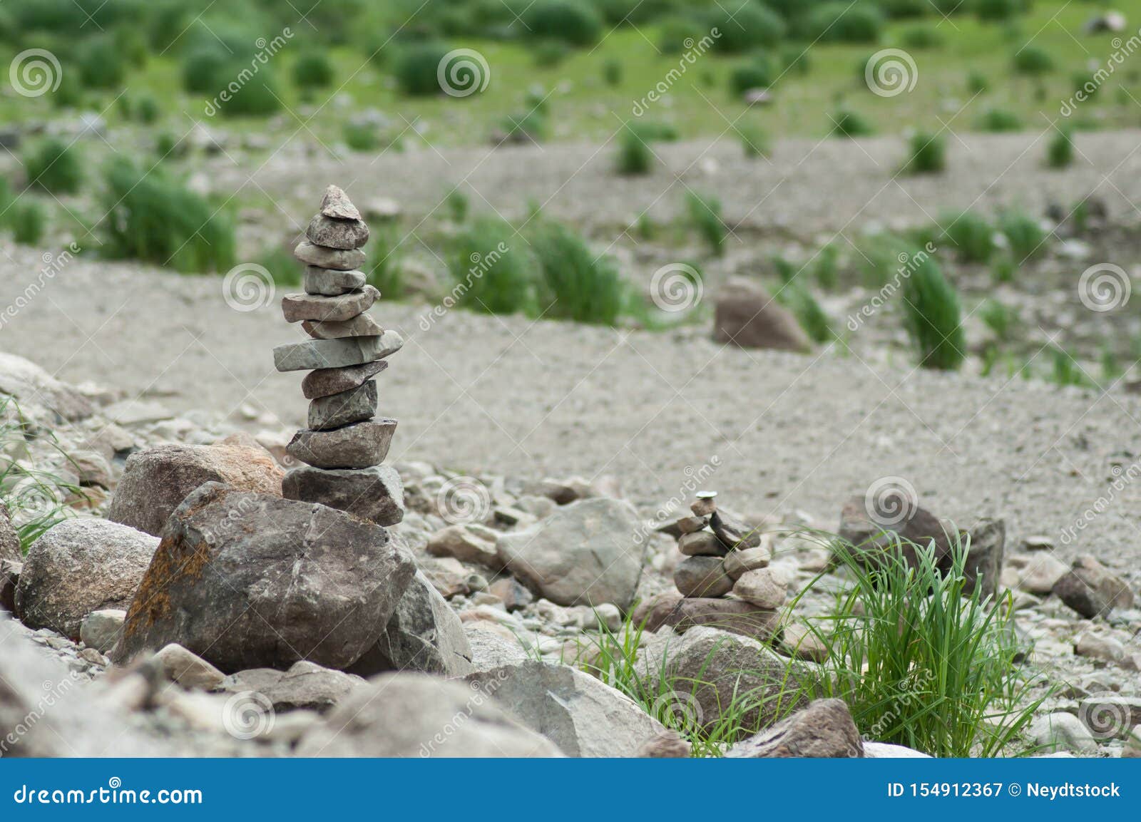 Rocks Balance in the Mountain Stock Image - Image of background ...