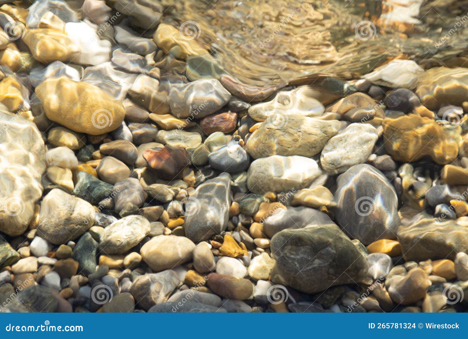 Closeup of Rocks Under Water Stock Photo - Image of beach, closeup ...