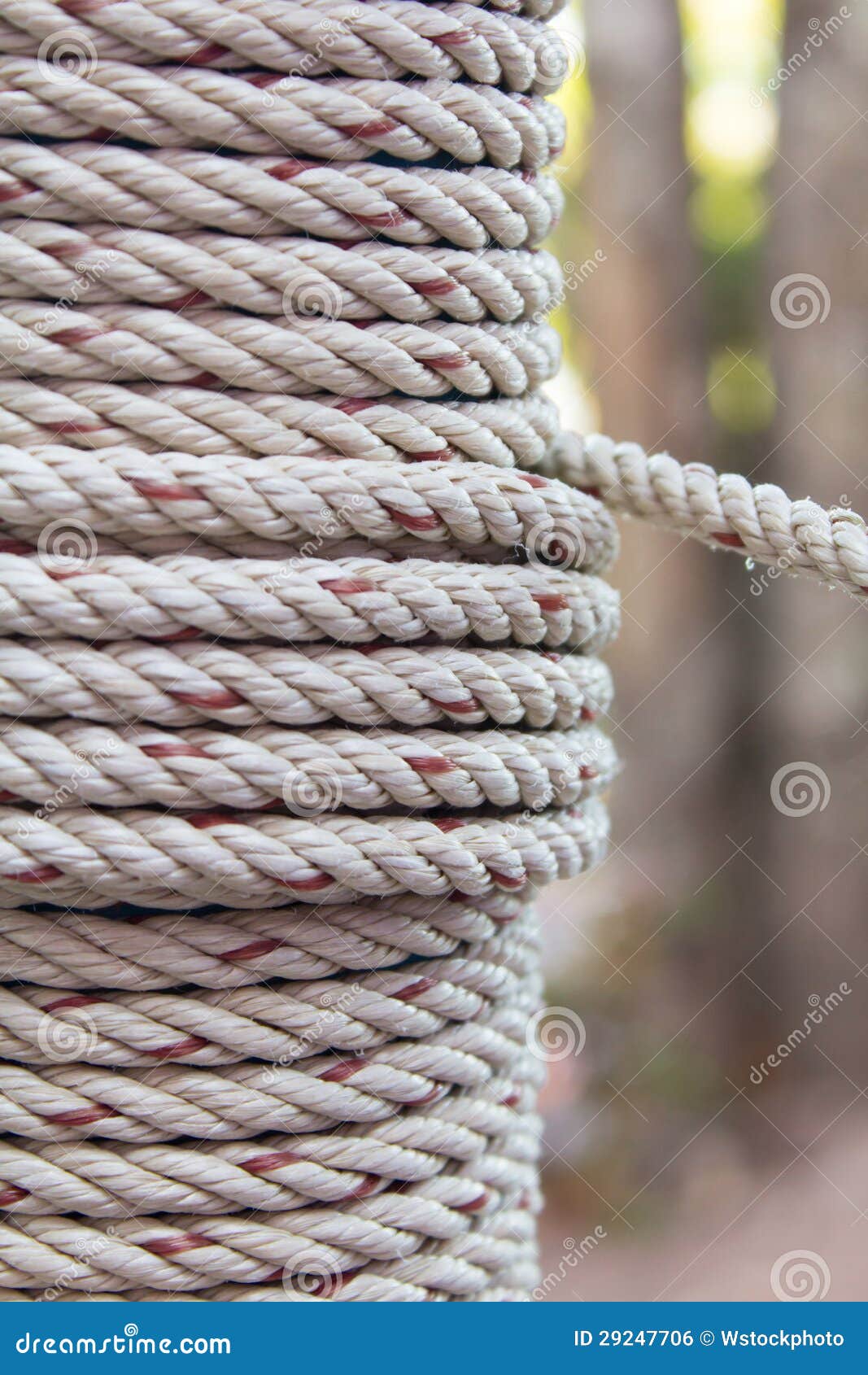 Closeup roll of rope stock photo. Image of materials - 29247706