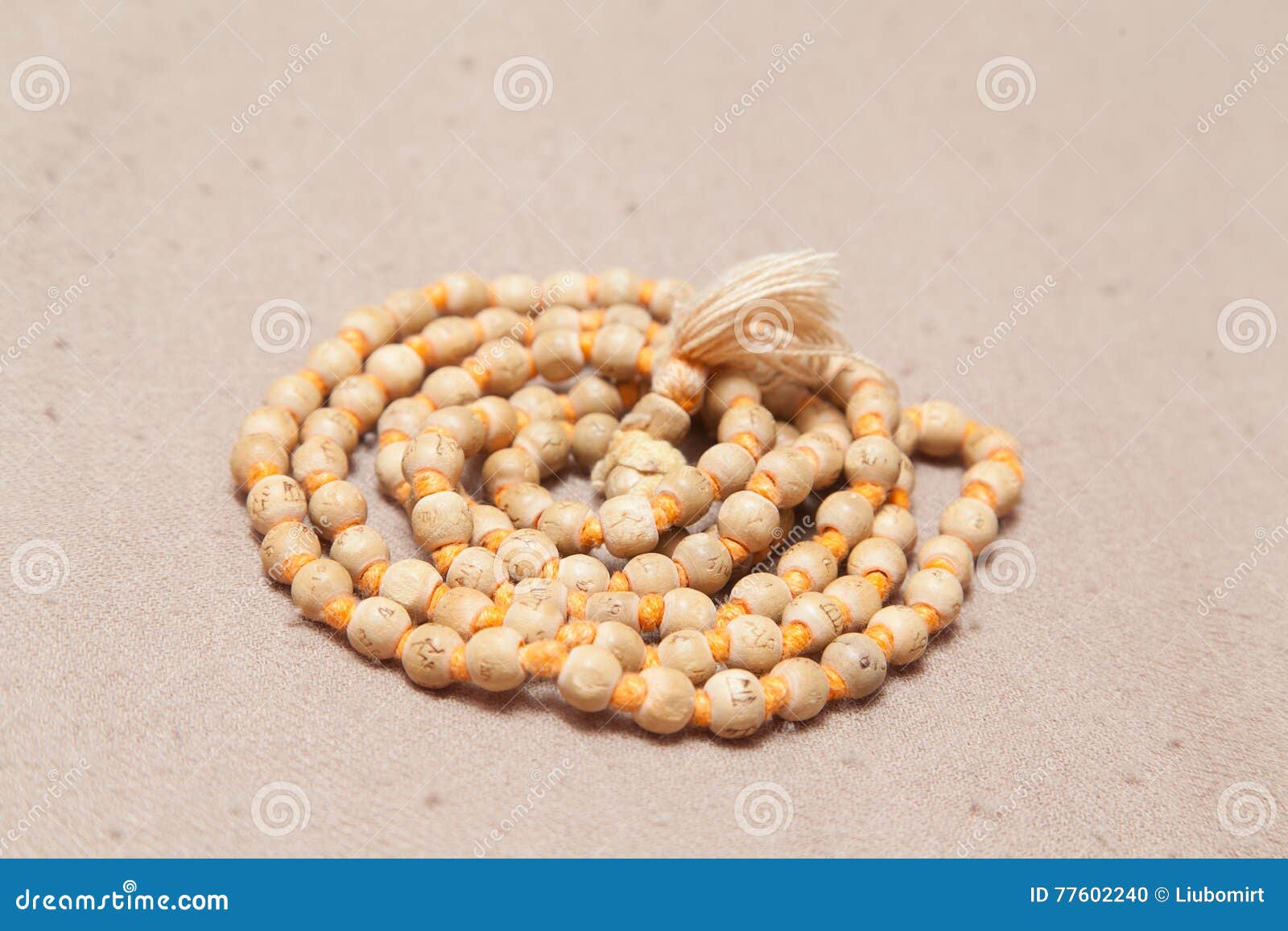 Closeup of Rolled Chanting Beads Stock Photo - Image of mantra, indian ...