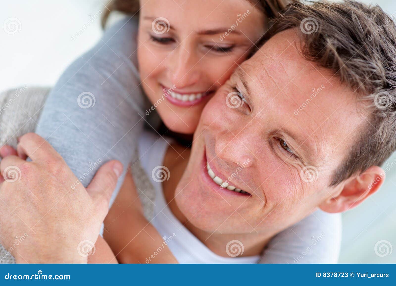 Closeup of a Romantic Happy Young Couple Stock Image - Image of smile ...