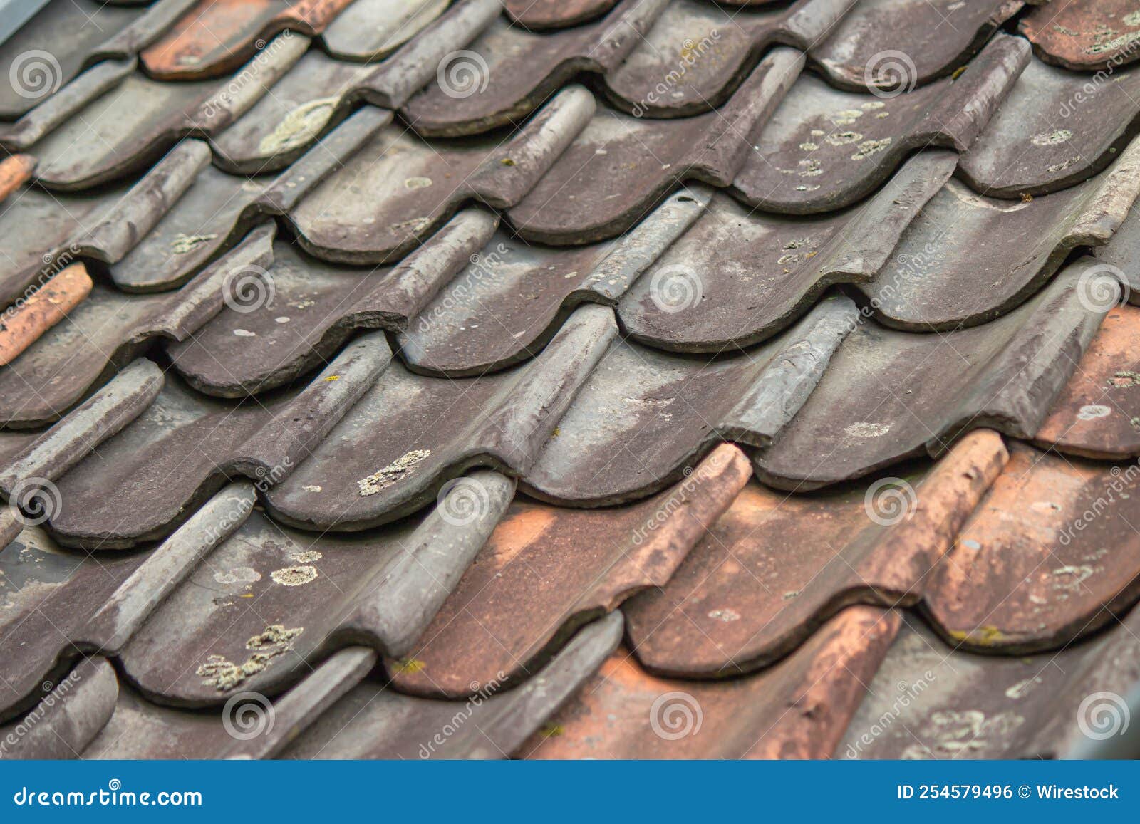Closeup of Roof Tile Texture Stock Photo - Image of roof, texture ...