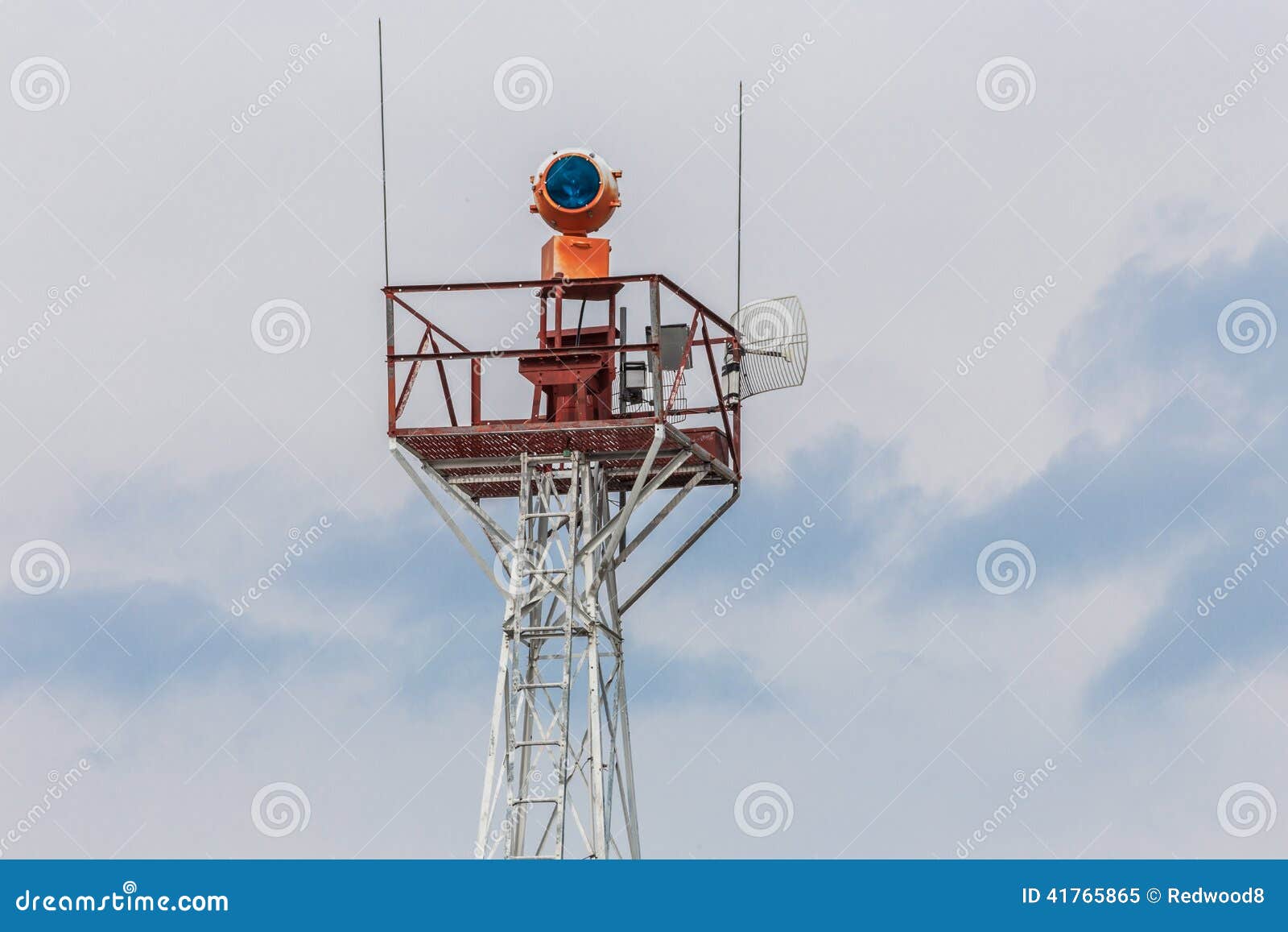 Closeup Of Rotating Airport Beacon Light Stock Photo - Image: 41765865