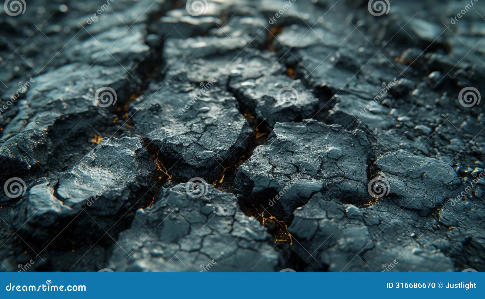 Closeup of the Rough Texture of a Bumpy Track Creating a Jarring Ride ...