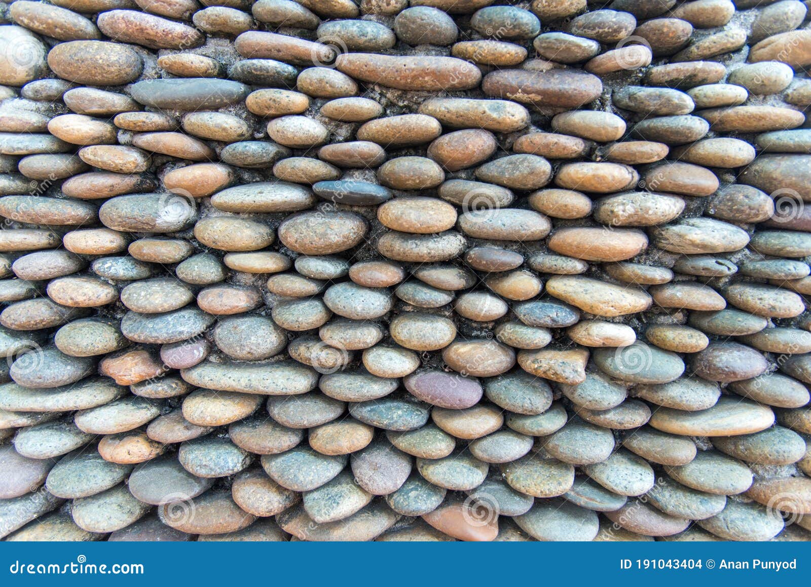 Closeup Rounded Stone are Arranged in Layers Abstract Texture ...
