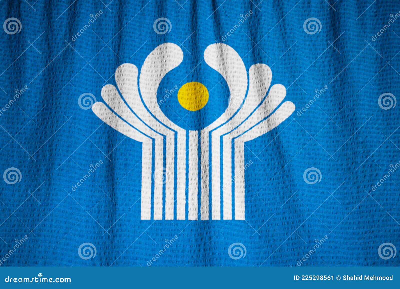 Closeup of Ruffled CIS Flag, CIS Flag Blowing in Wind Editorial Photo ...