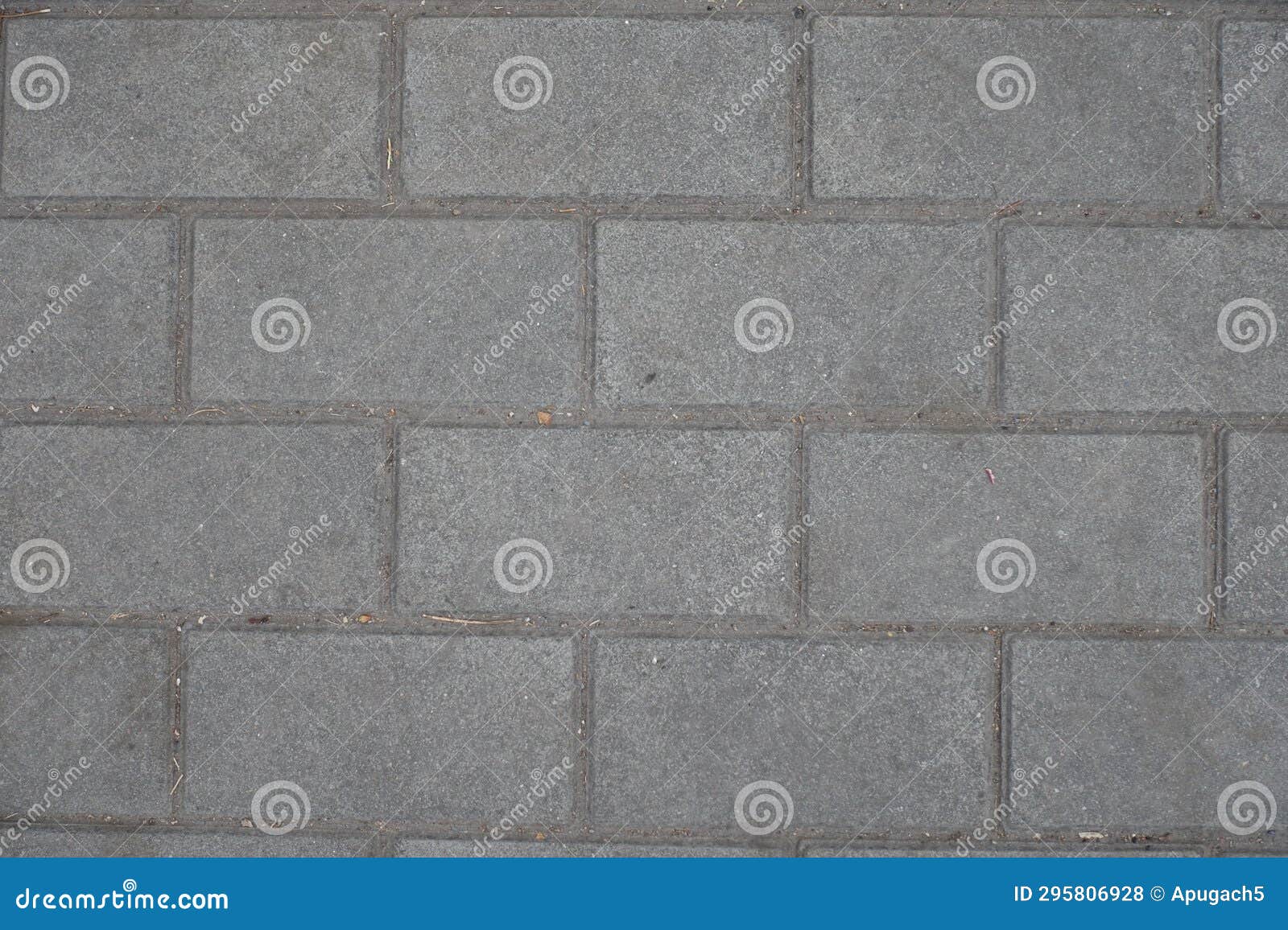 Closeup of Running Bond Brick-like Gray Concrete Pavement Stock Photo ...