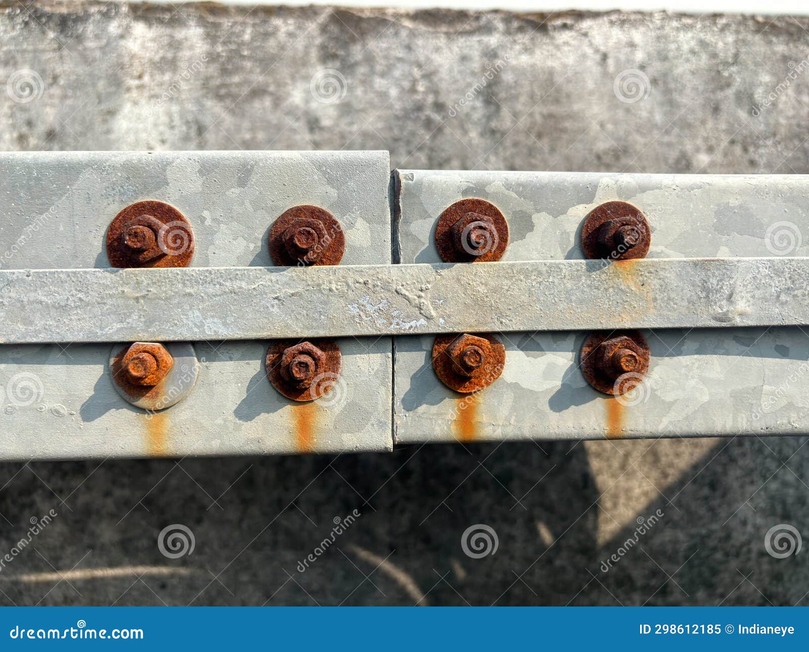 Rusted nuts cable tray stock image. Image of tennessee - 298612185