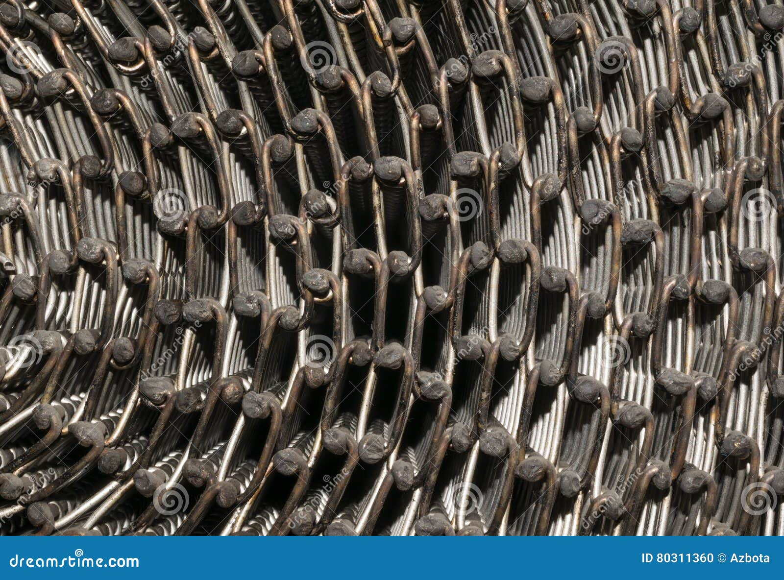 Closeup of Rusty Industrial Belt Stock Photo - Image of belt, aluminium ...
