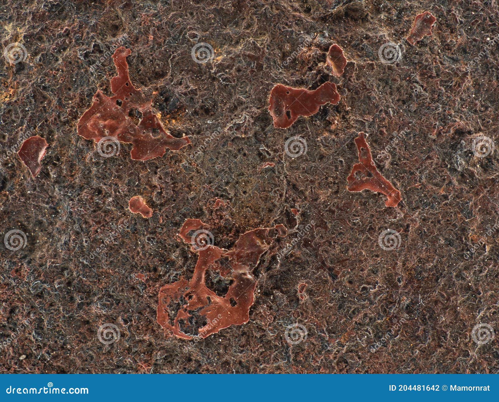 Closeup Rusty Surface with Many Stains Stock Photo - Image of brown ...