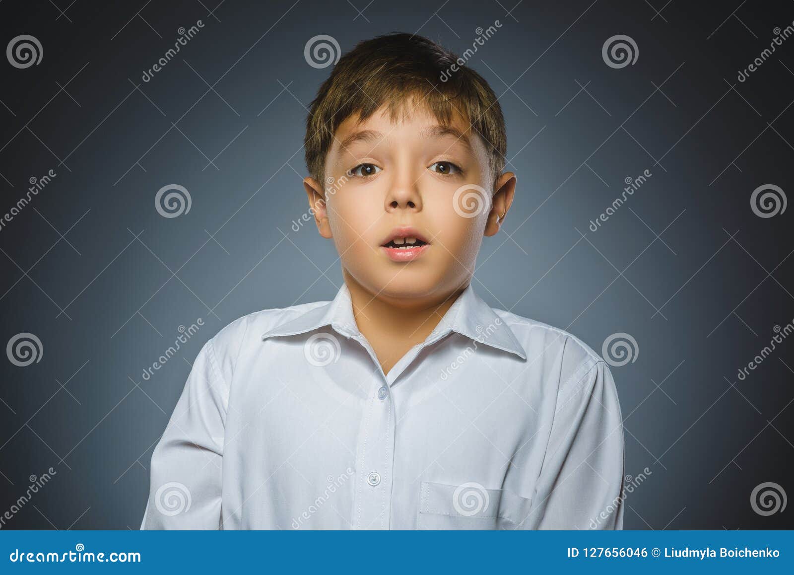 Closeup Sad Boy with Worried Stressed Face Expression Stock Photo ...