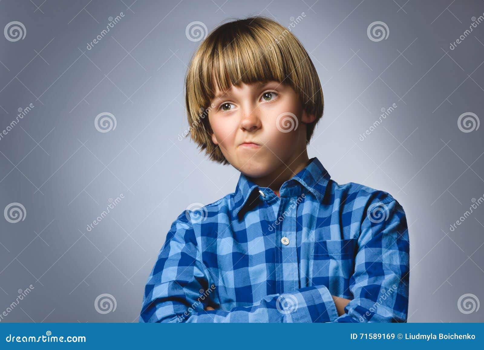 Closeup Sad Boy with Worried Stressed Face Expression Stock Image ...