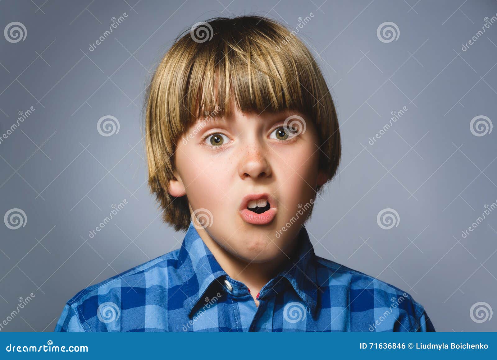 Closeup Sad Boy with Worried Stressed Face Expression Stock Photo ...